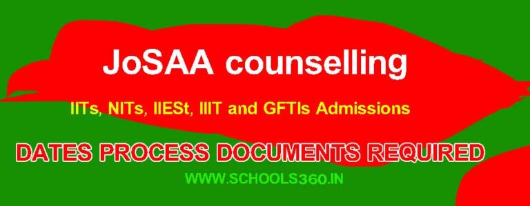 JoSAA Counselling 2026: Registration and Choice Filling Dates