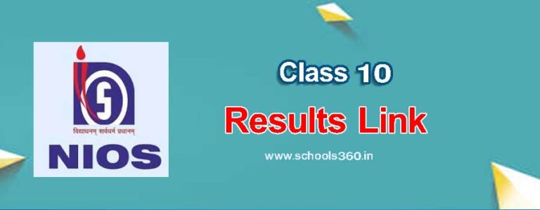 NIOS 10th Result 2025 (Out) Secondary Exam Result at results.nios.ac.in