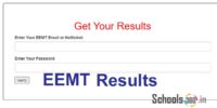 EEMT Exam Result 2025 7th,10th Class EEMT Merit list PDF