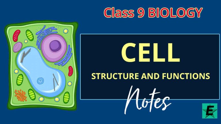 Cell Structure and Functions: Class 9 Chapter 5 Biology Notes and Solutions