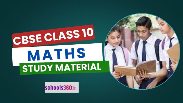 CBSE Class 10 Maths Syllabus 2026-27 Study Material