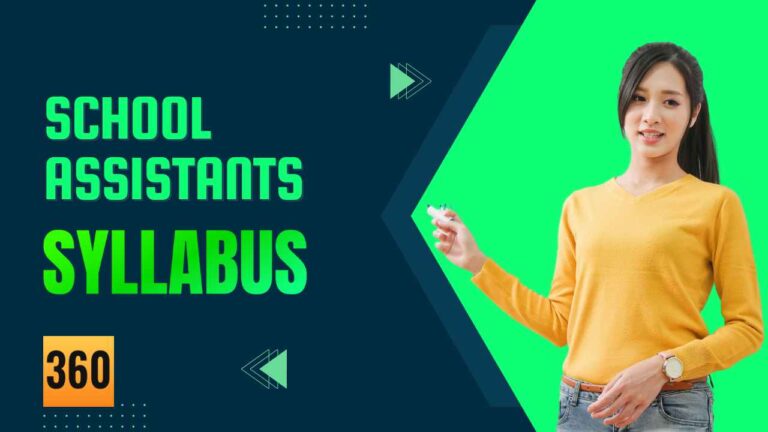 AP DSC School Assistant (SA) Syllabus 2025 and Exam Pattern