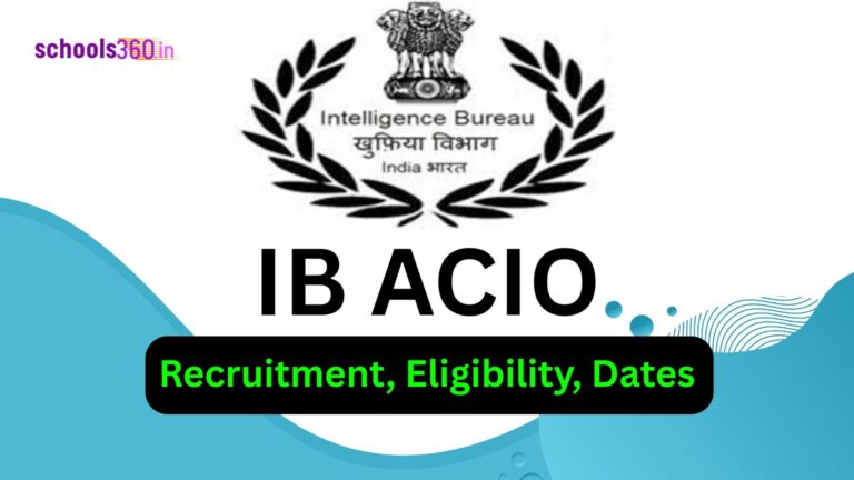 IB ACIO Recruitment 2025 Apply till Nov 16, ACIO II/Tech 258 Vacancy