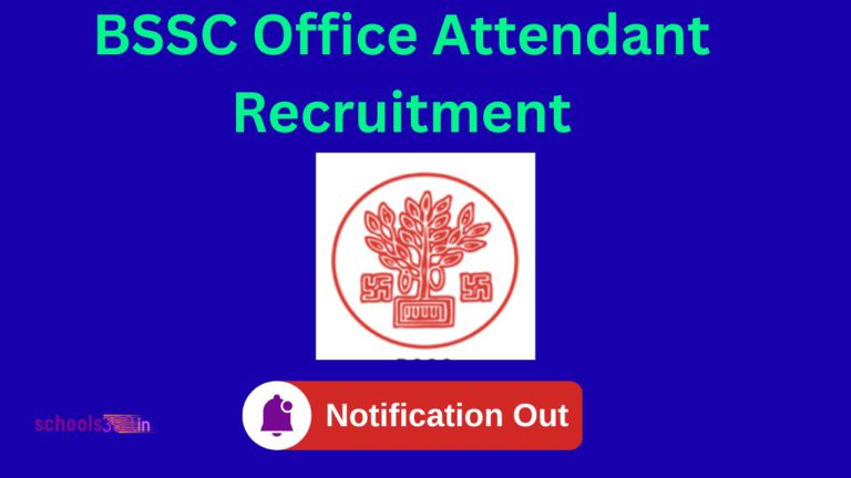 BSSC Office Attendant Recruitment 2025 Apply for 3727 Vacancy